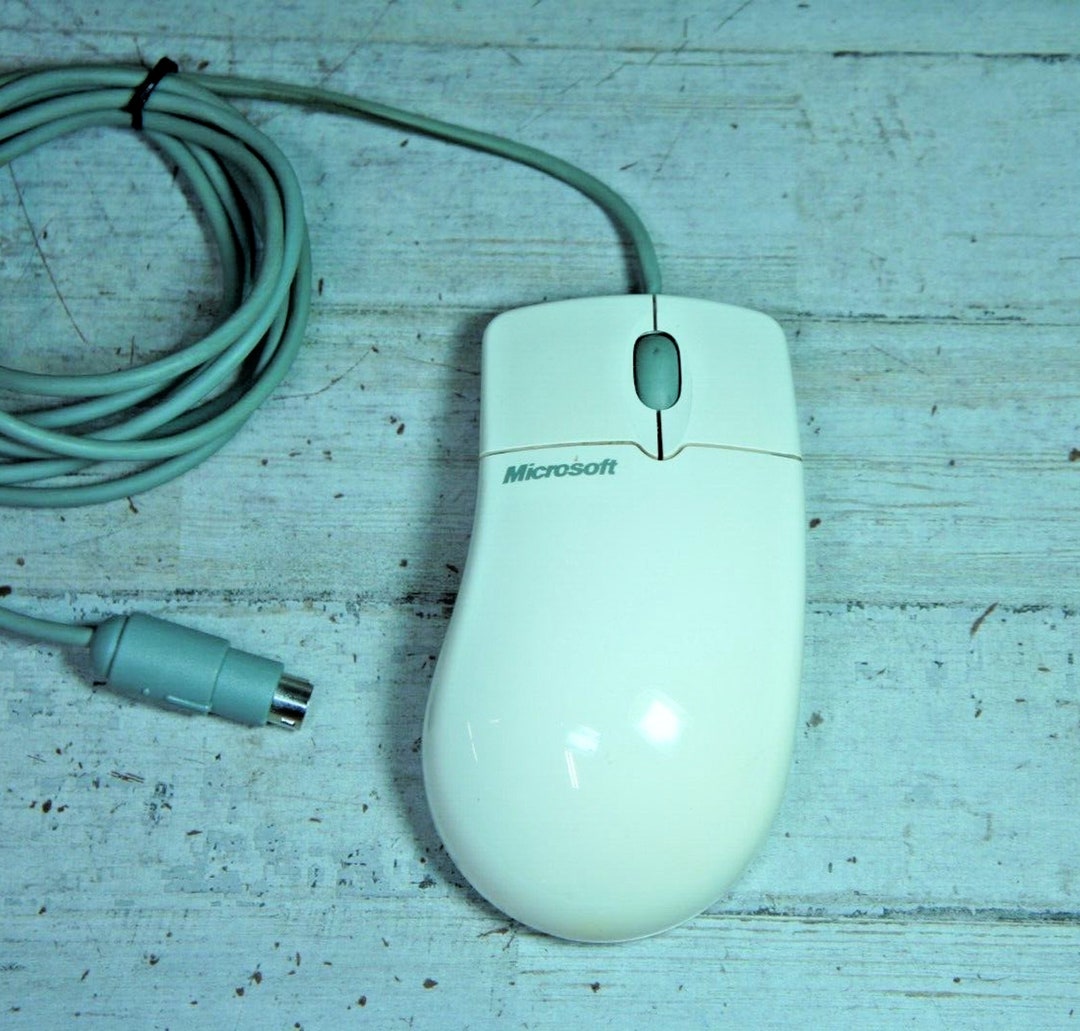 Vintage Microsoft Intellimouse 68877 PS/2 3-button Mouse W/ Scroll ...