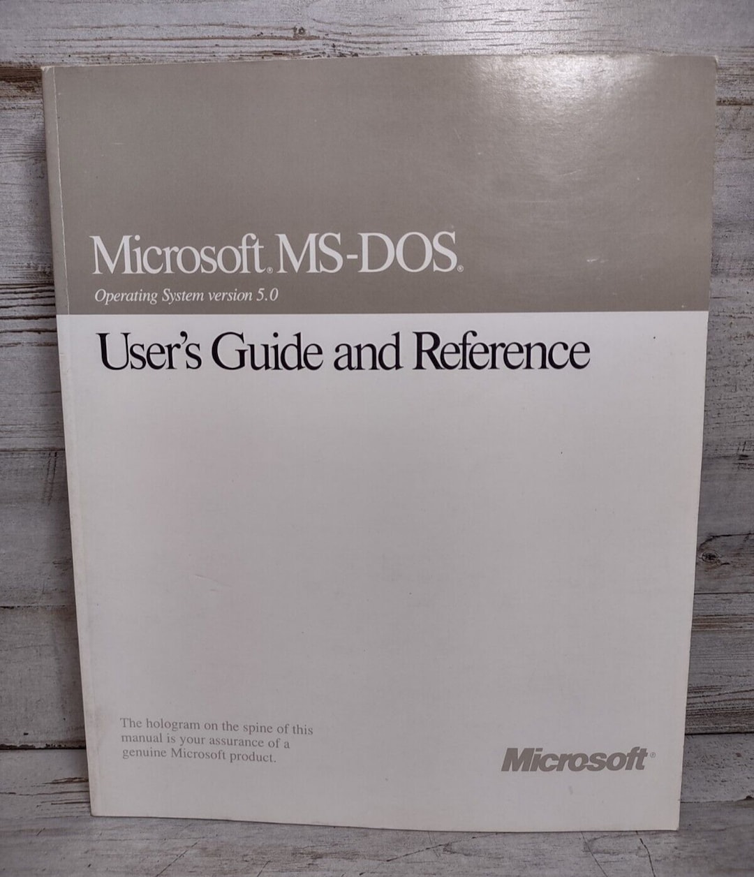 Microsoft MS-DOS OS Version 5.0 User's Guide and Reference Paperback ...