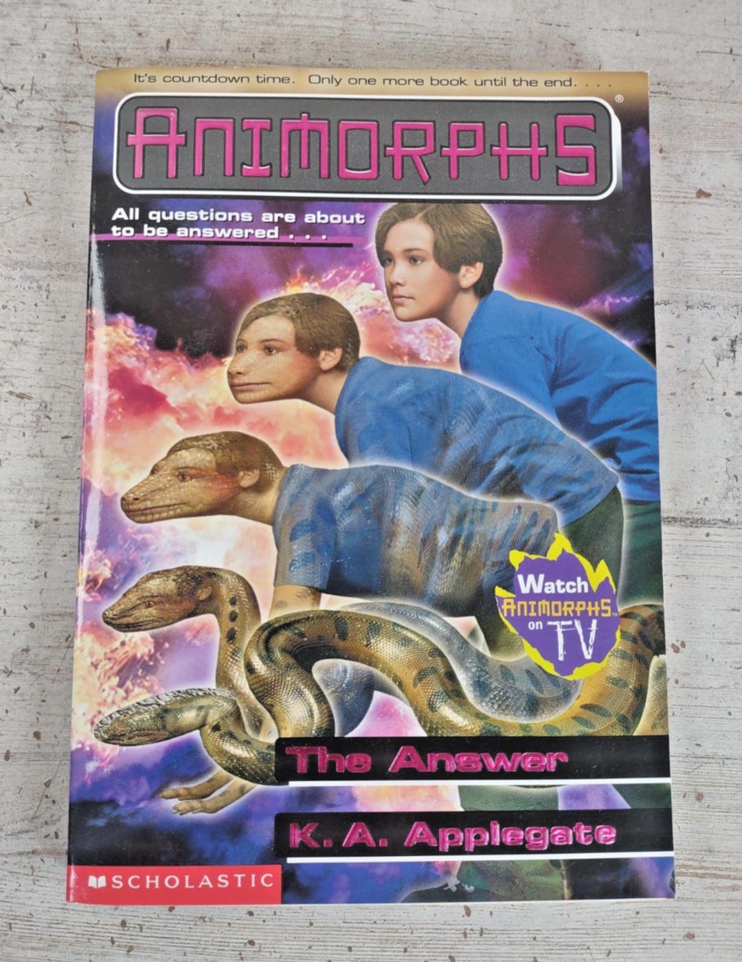 Animorphs the Answer #53 KA Applegate Scholastic 1st Printing Vintage ...