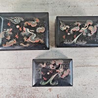 Vintage Vietnamese Abalone Inlay Lacquer Box - Etsy