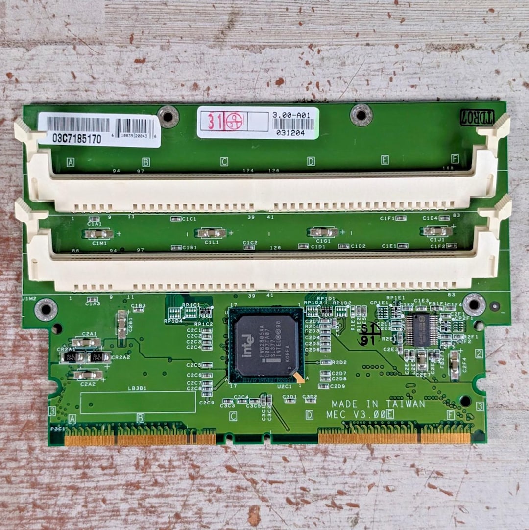 Memory DIMM Riser Card Intel FW82805AA Chip Mec V3.00 - Etsy