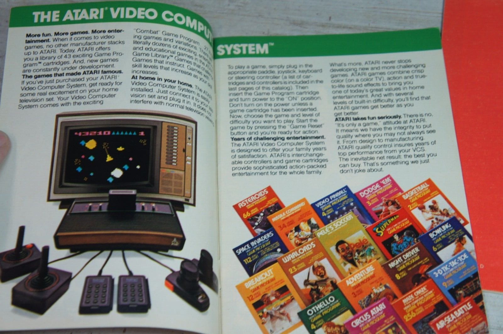 Pair of Vintage Atari Game Catalog Booklets Green 43 Red 49 Lot 1 - Etsy