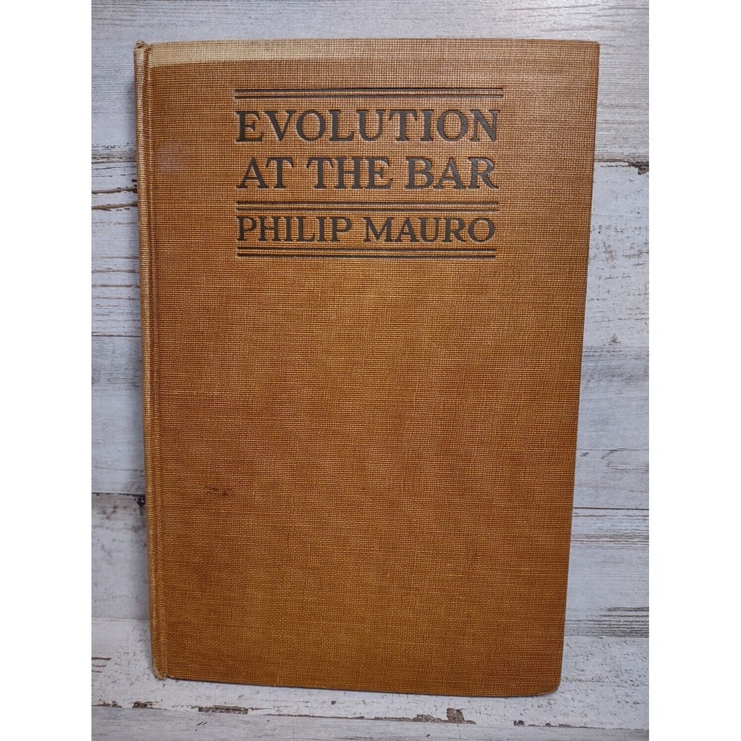 Antique Evolution at the Bar by Philip Mauro Hardcover Book 1922 - Etsy
