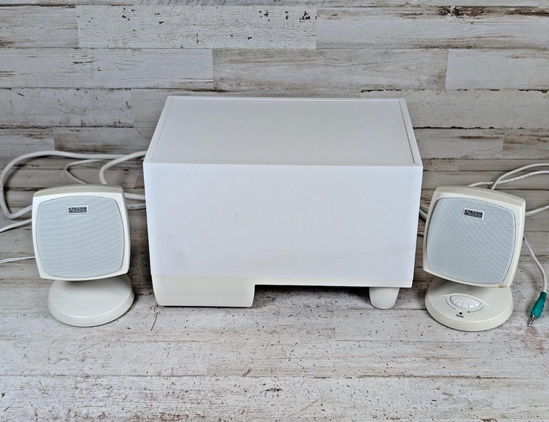 Vintage Altec Lansing Acs33 Multimedia Computer Speakers Sub Works NICK ...