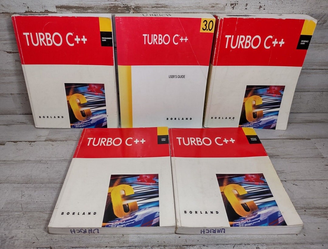 Lot of 5 Turbo C Plus Plus Borland Paperback Computer Programming Books ...