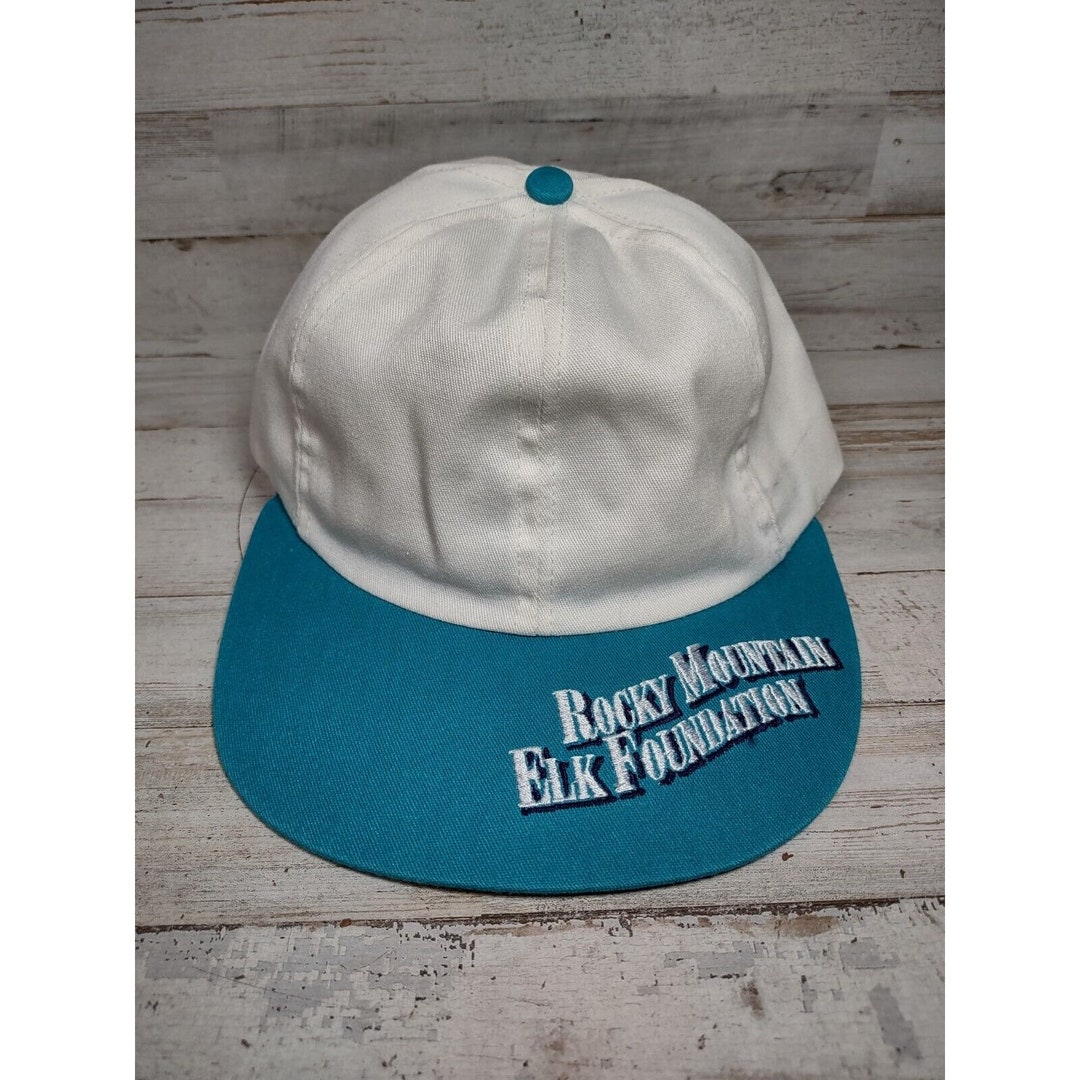 Vintage Rocky Mountain Elk Foundation RMEF Mens Small Trucker Hat Cap ...