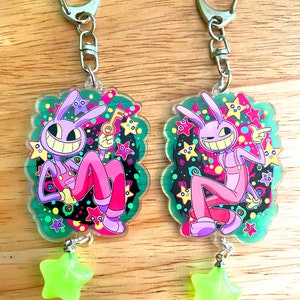 Amazing Digital Circus ADC Fan-made Key Chains Acrylic Charms Keychain ...