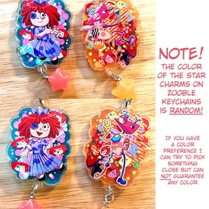 Amazing Digital Circus ADC Fan-made Key Chains Acrylic Charms Keychain ...