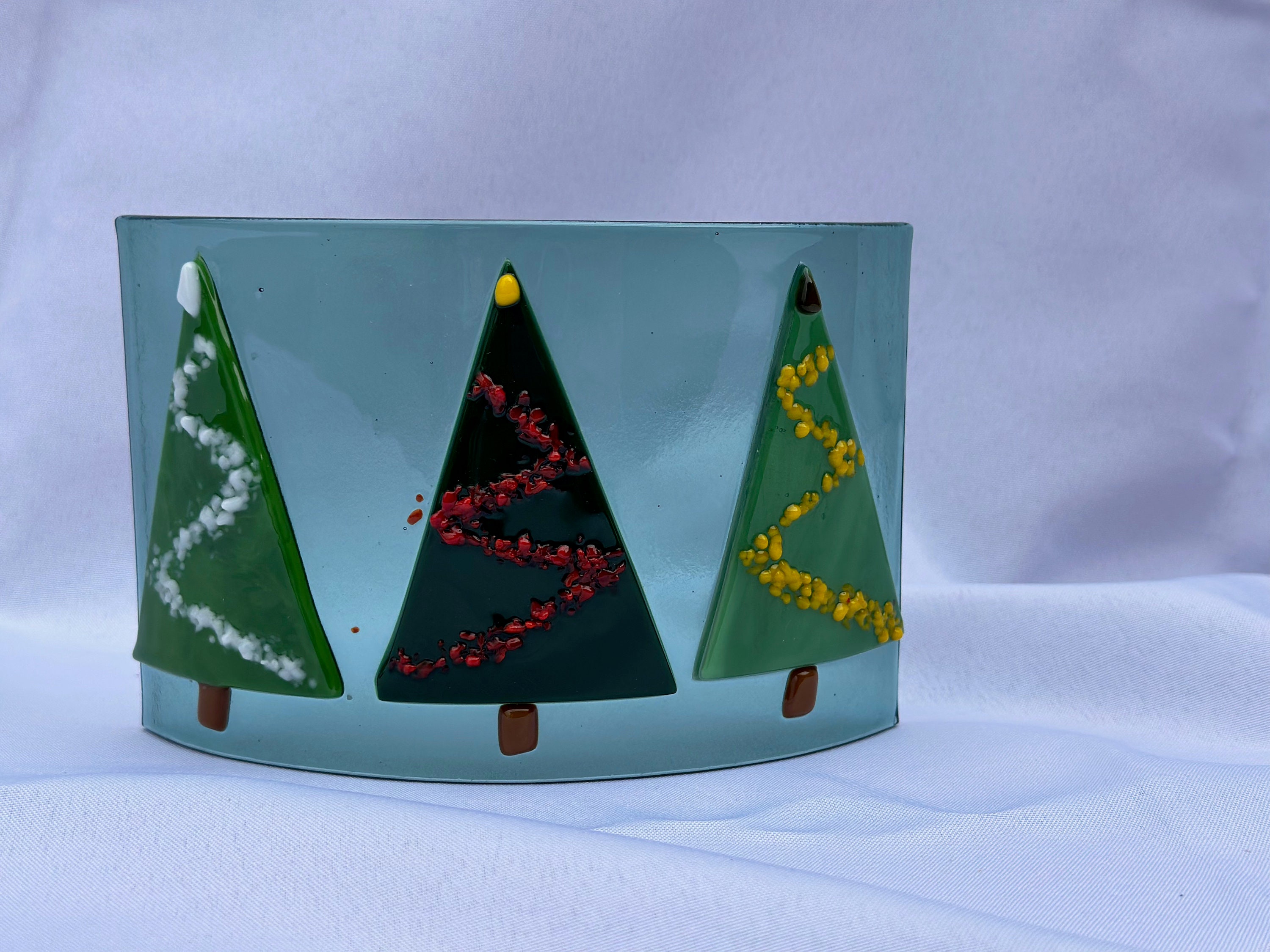 Fused Glass Christmas Tree Curve - Etsy