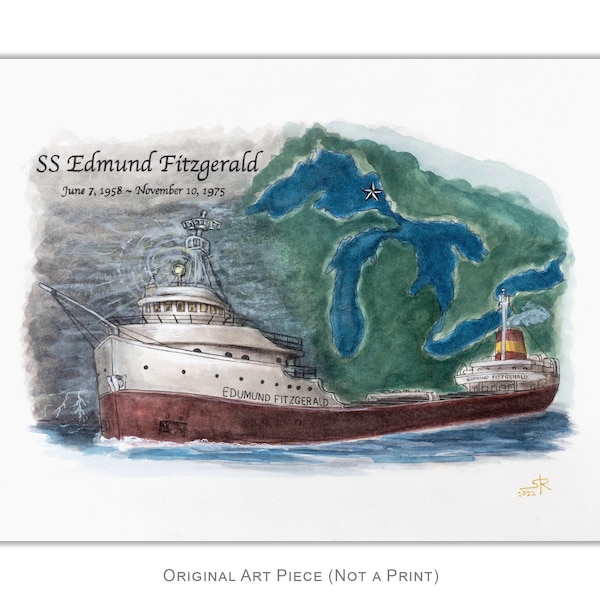 Edmund Fitzgerald Print - Etsy