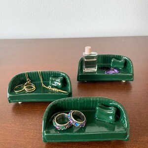 Miniature Handmade Green Ceramic Couch - Etsy