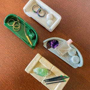 Miniature Handmade Green Ceramic Couch - Etsy