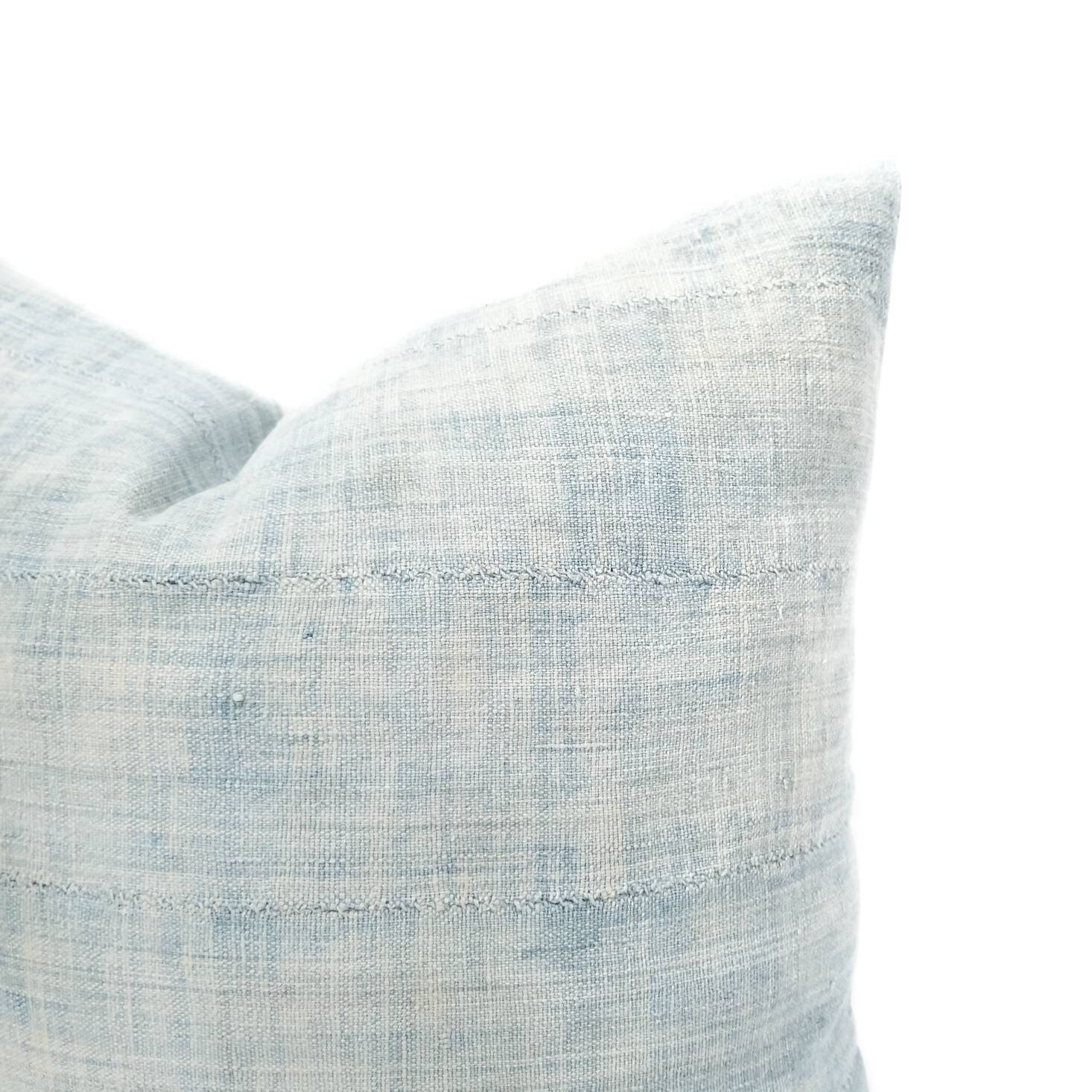 18&20 Light indigo pillow cover