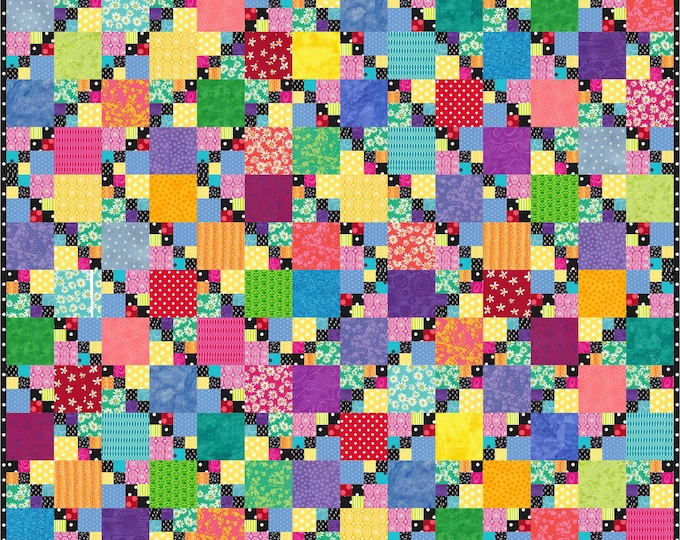 Scrappy Four Patch Chain Quilt Pattern - Etsy Canada