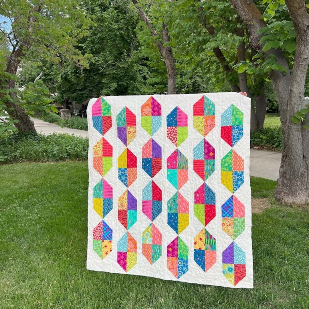 Jewels Scrap Quilt Pattern in Multiple Sizes PDF - Etsy