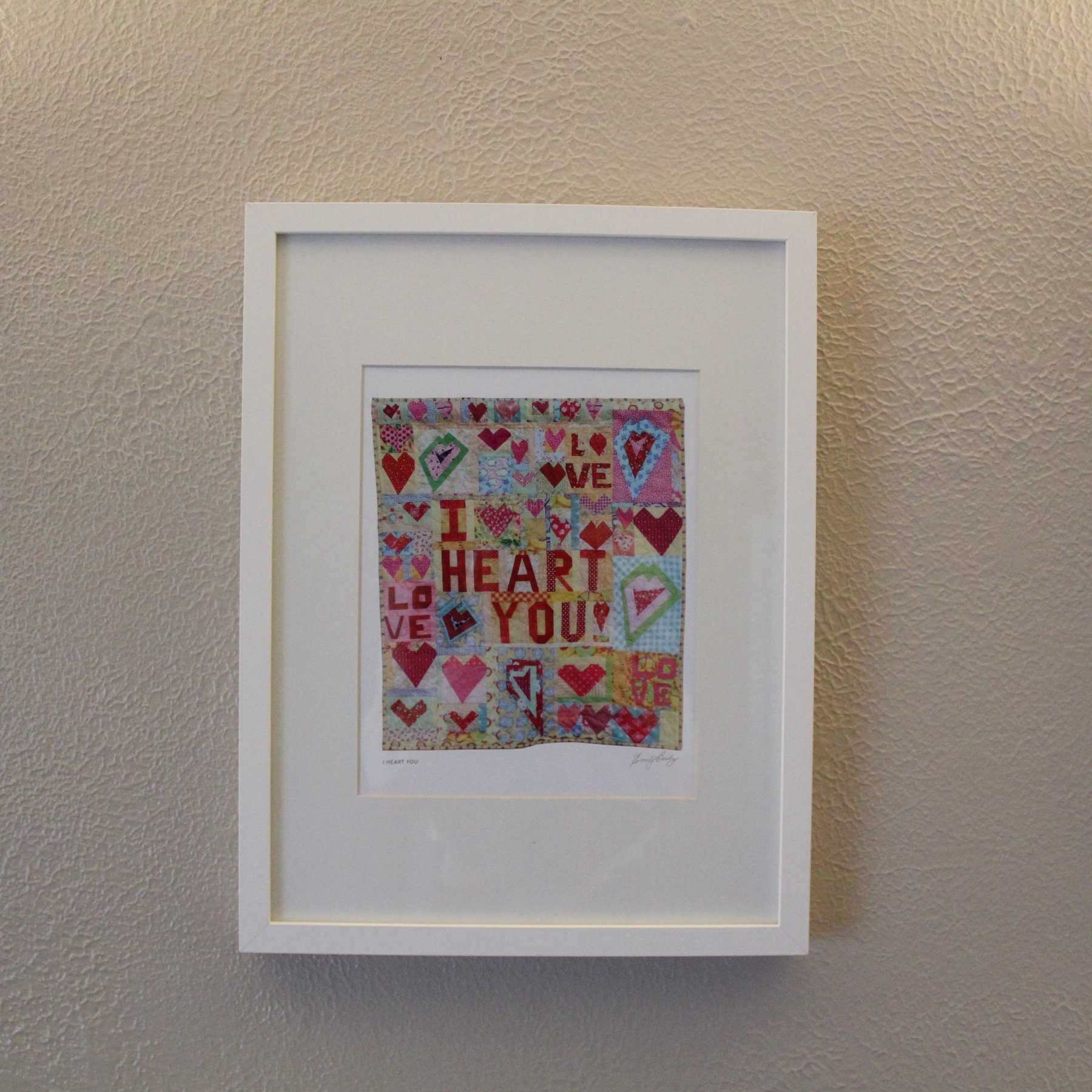 Downloadable Wall Art I Heart You | Etsy