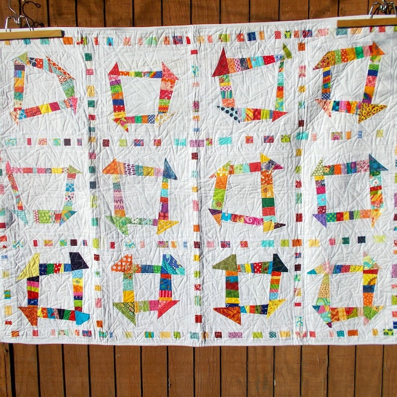 Churn Dash Quilt Pattern - Etsy