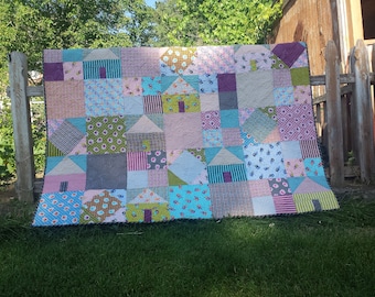 House quilt pattern | Etsy