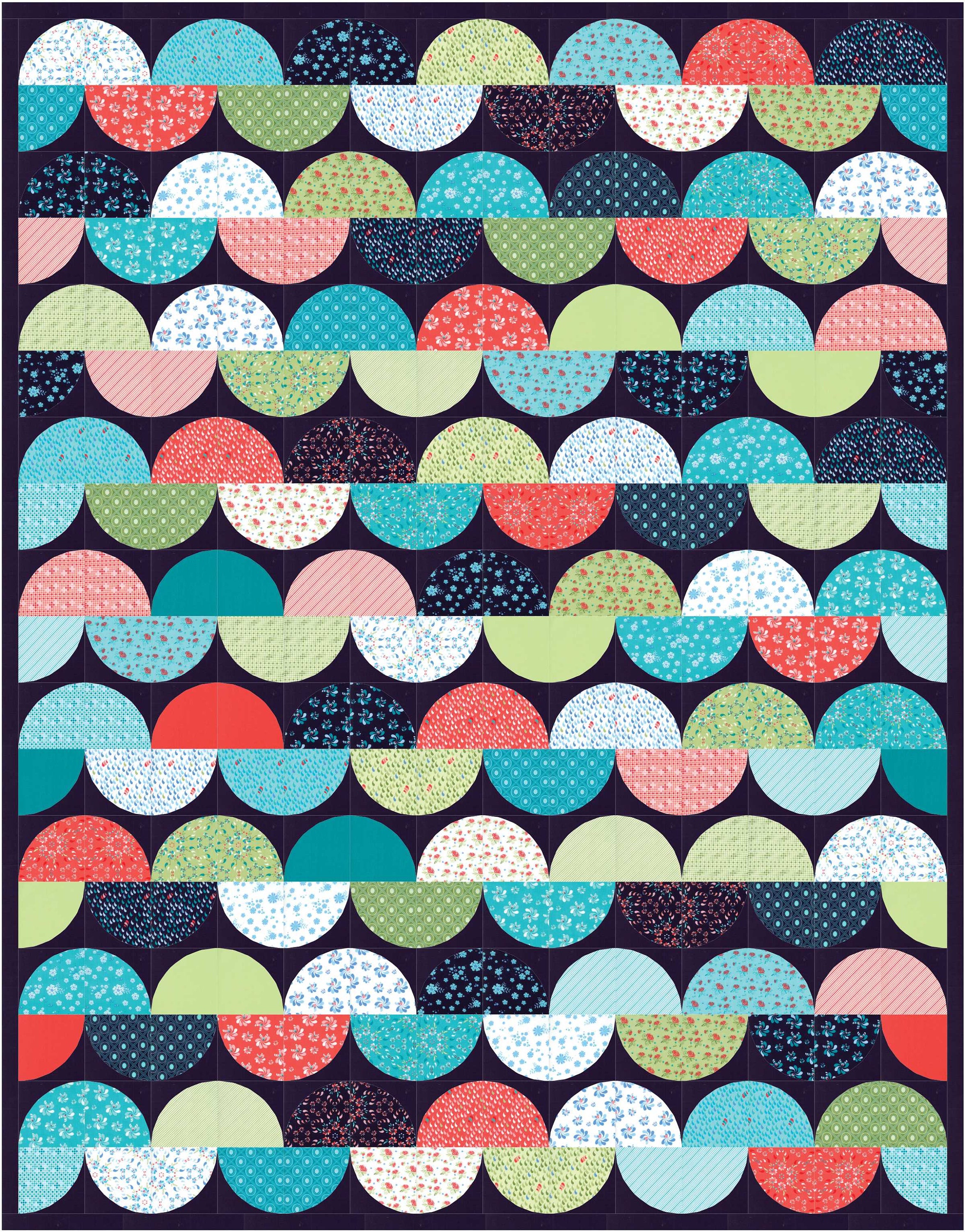 Clam Shells a layer cake quilt pattern | Etsy