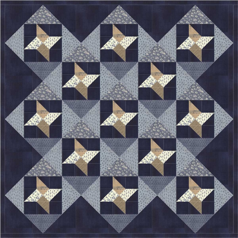 Night Sky Pdf Quilt Pattern | Etsy