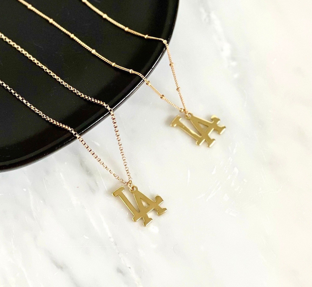 Gold LA Necklace, Gold Filled Necklace, Los Angeles Necklace, Gold ...
