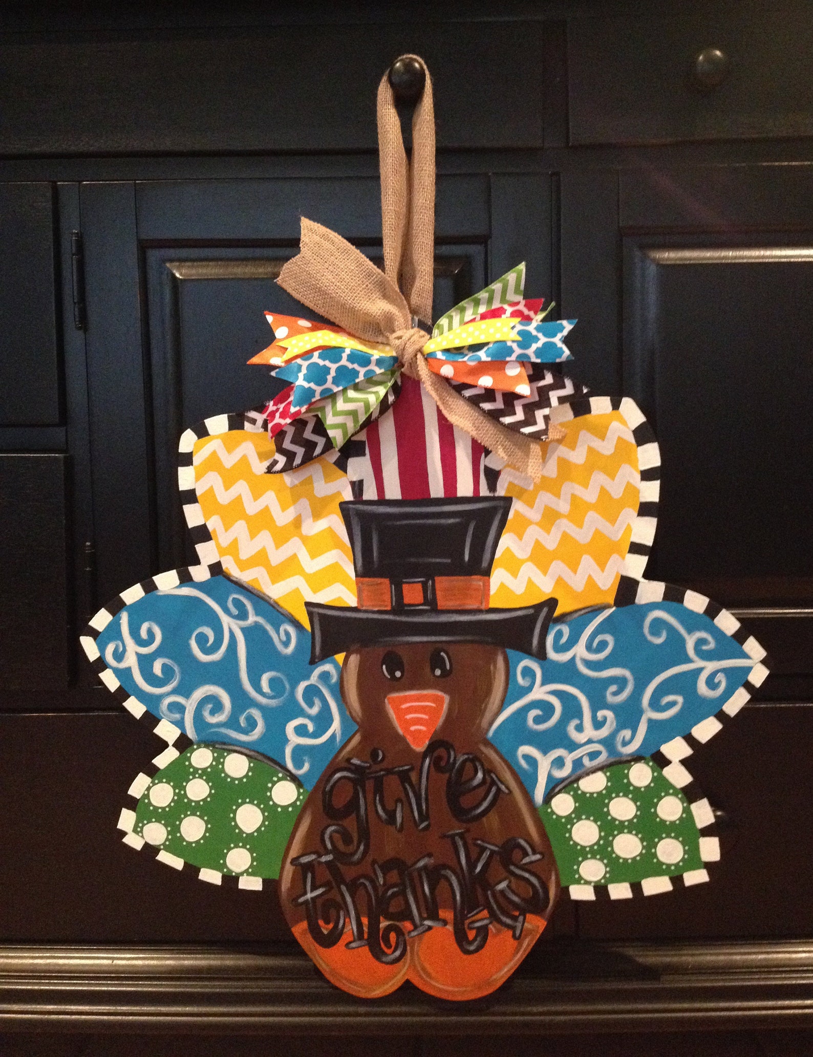 Turkey Door Hanger, Thanksgiving Door Hanger - Etsy