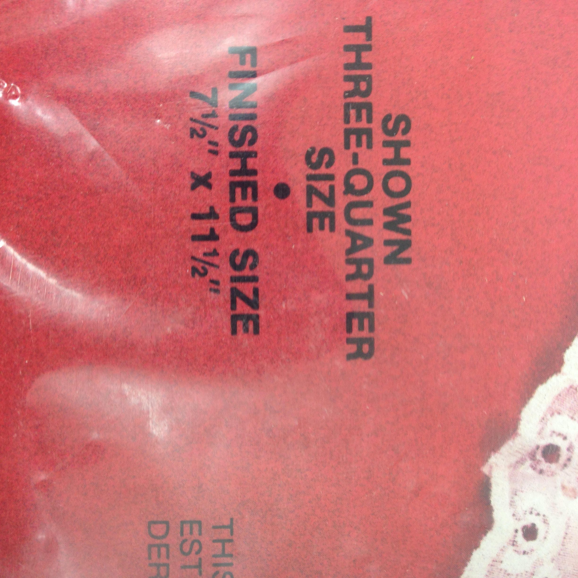 Vintage Colortex Stamped Cross Stitch Santa Sitting on Reindeer ...