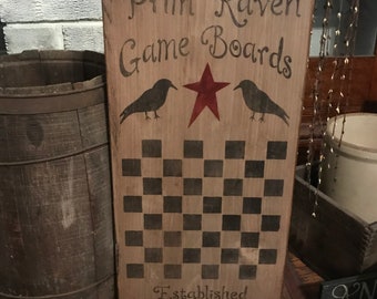 Primitive game board | Etsy