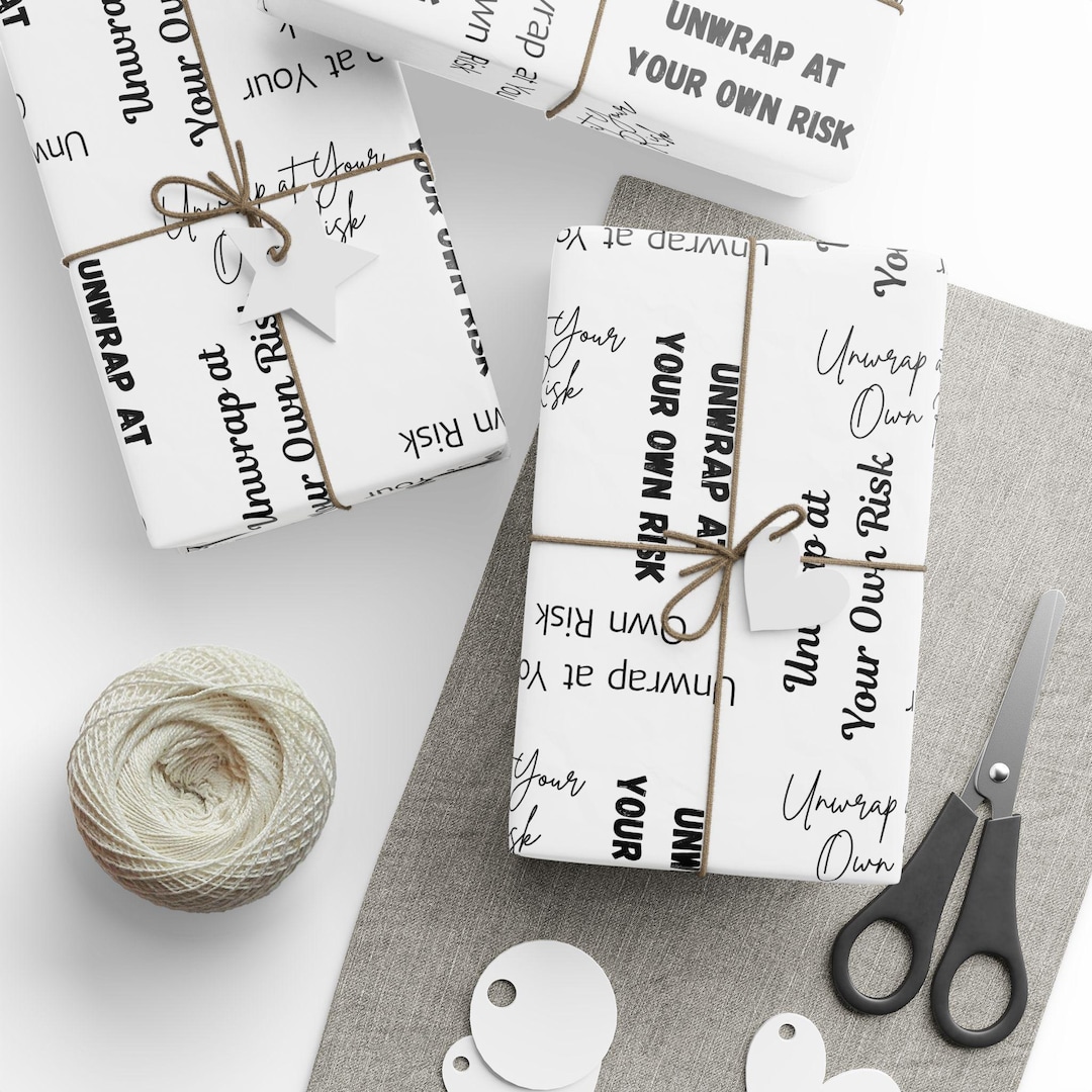 Funny Wrapping Paper, Unique Holiday Gift Wrap, Sarcastic Christmas ...
