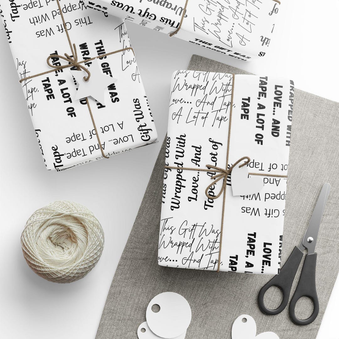 Wrapping Paper, Funny Gift Wrap Design for Birthday, Christmas ...