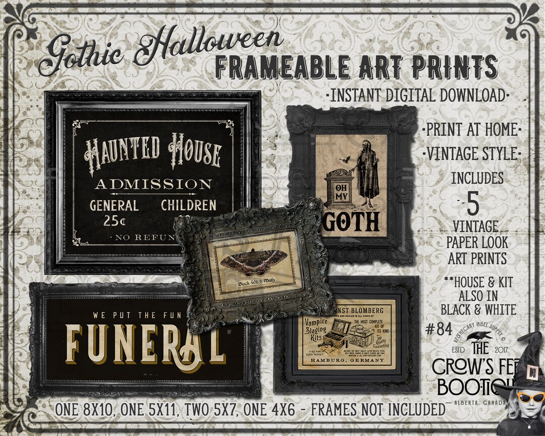 Vintage Look Gothic Art Prints, 84 - Etsy