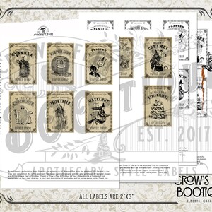 NEW Halloween Coffee Syrup Vintage Look Labels, 115 - Etsy