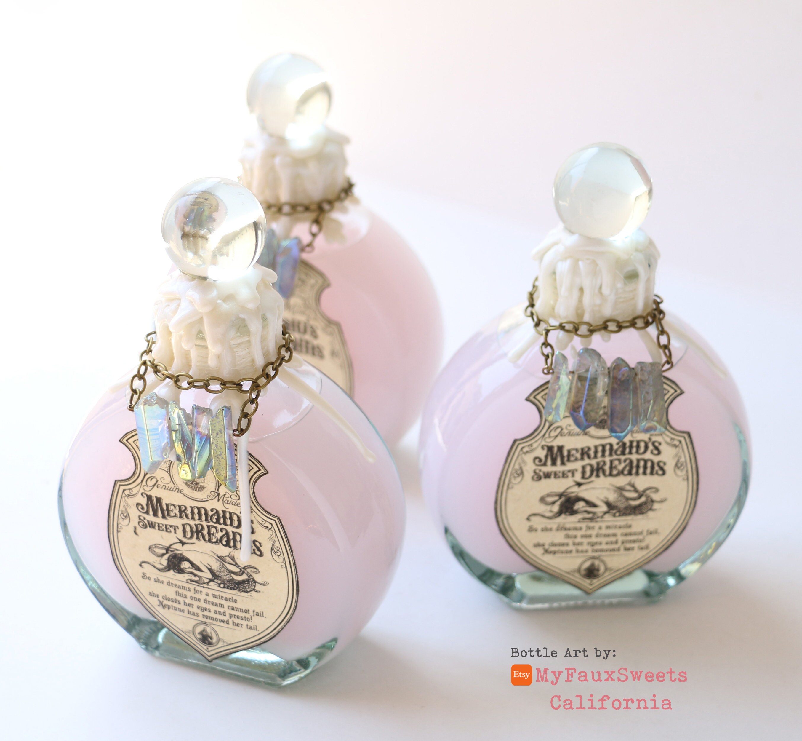 Vintage Look Mermaid Potion Labels #37, Halloween Apothecary Labels for ...