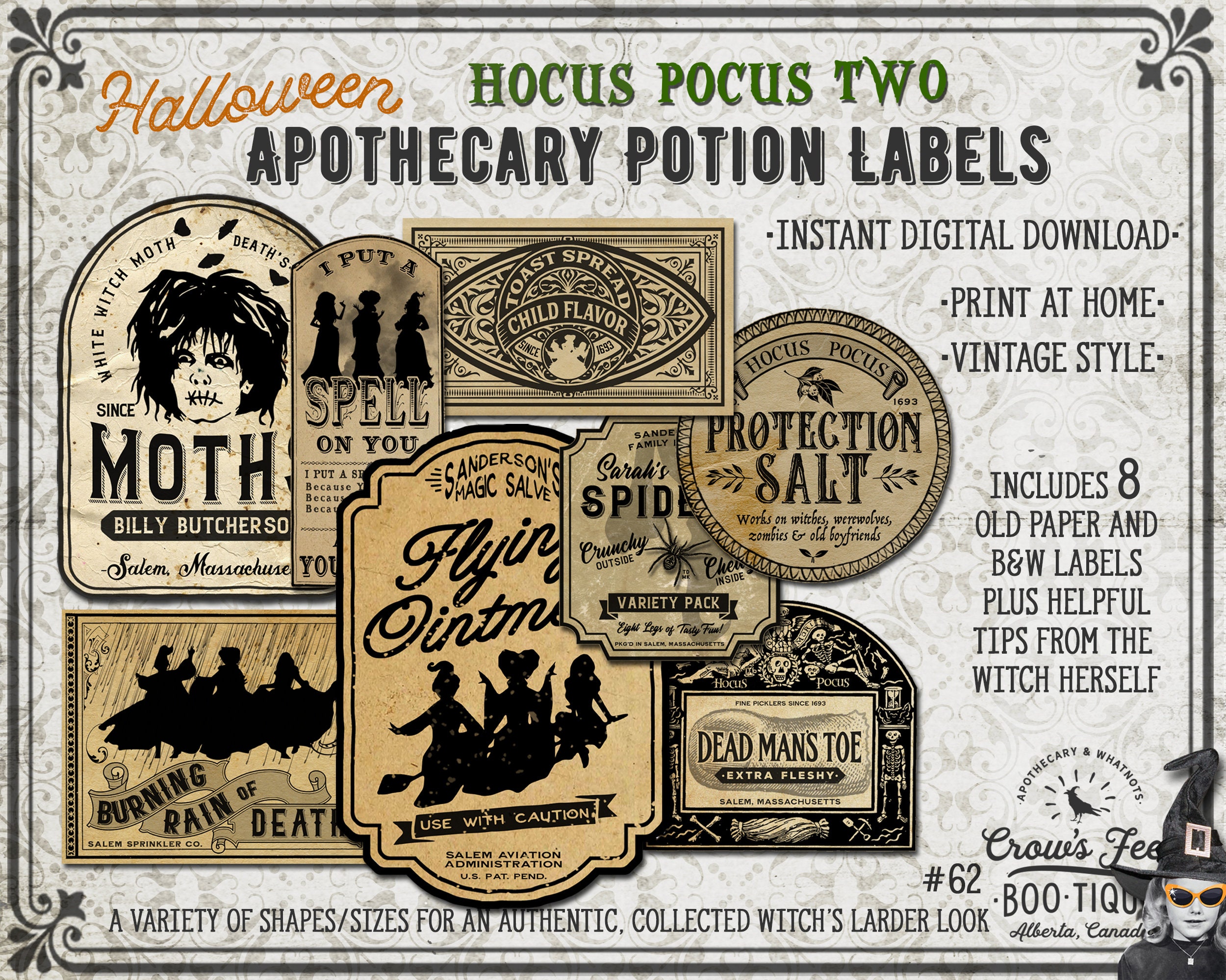 Hocus Pocu Potion Labels - Etsy