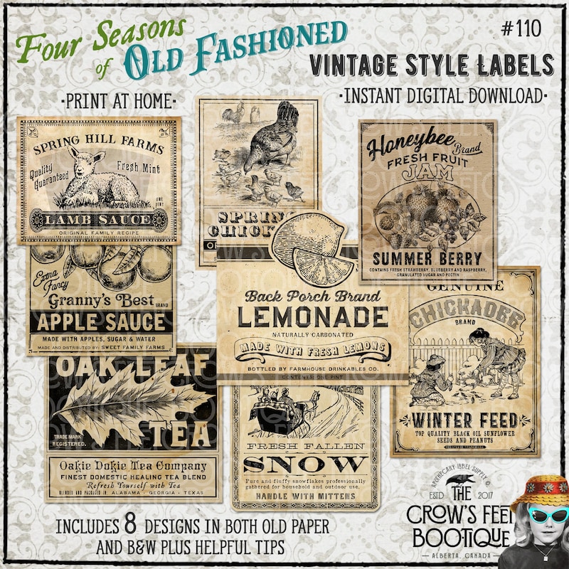 Primitive Label - Etsy