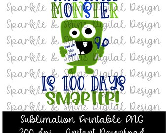 100 Days Monster - Etsy