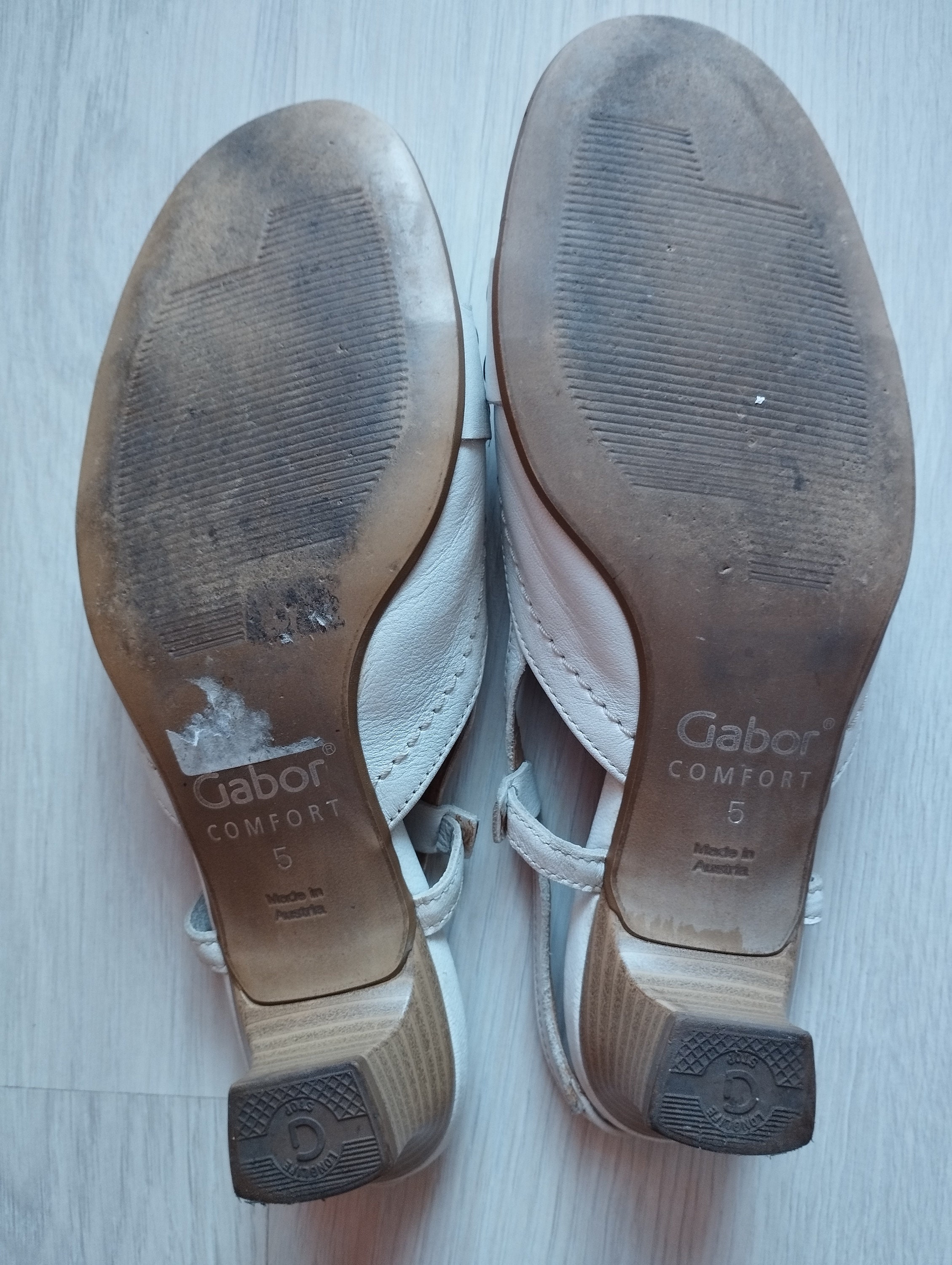 Vintage Womens Shoes/gabor Summer Shoes/on Straps/genuine Leather/low ...