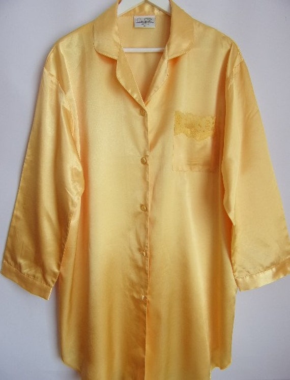 Vintage Womens Morning Robe/yellow Morning Gown/bohemian | Etsy