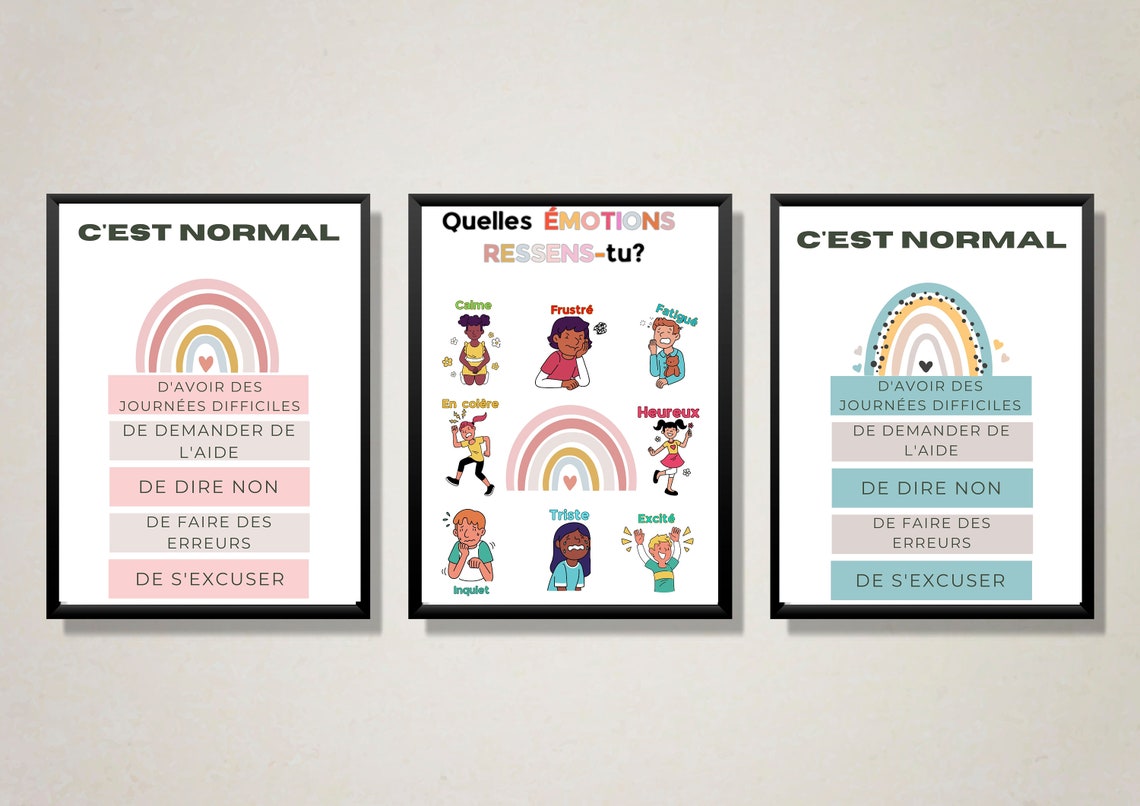 French calm corner Zone de détente set de 20 affiches - Etsy Canada