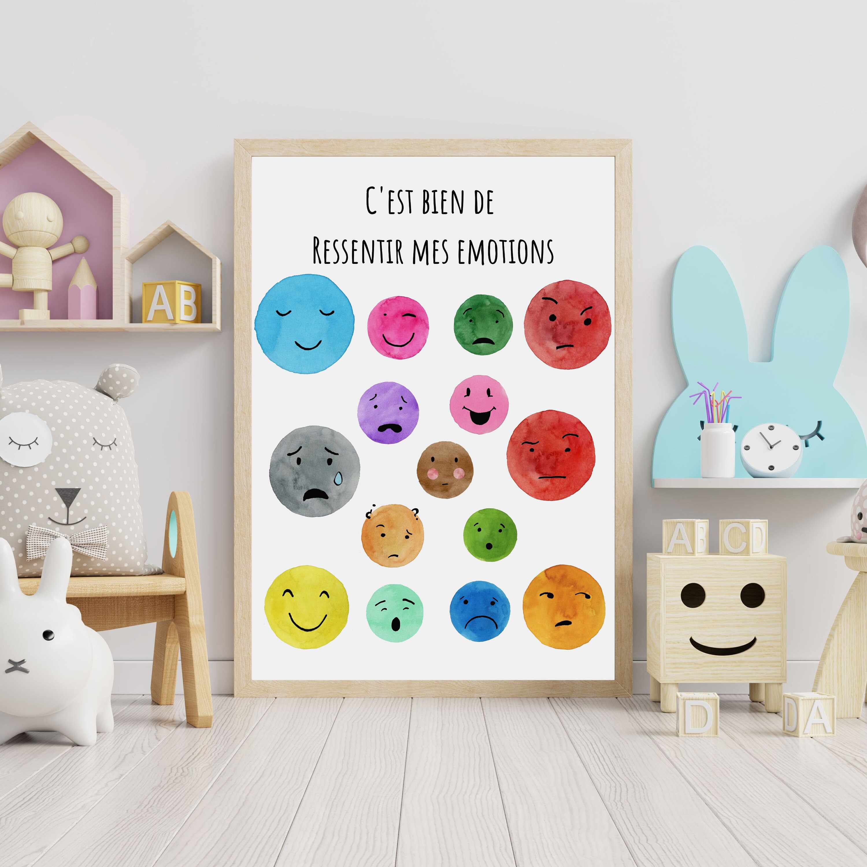 French Emotion Wall Prints Emotions Art Download, Emotions Poster ...