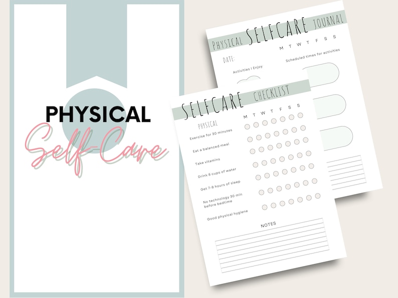 Printable Weekly Self-care Checklist Bundle Mental - Etsy