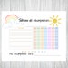 French Reward Charts for Kids Colorful Responsibility Charts Minimalist ...