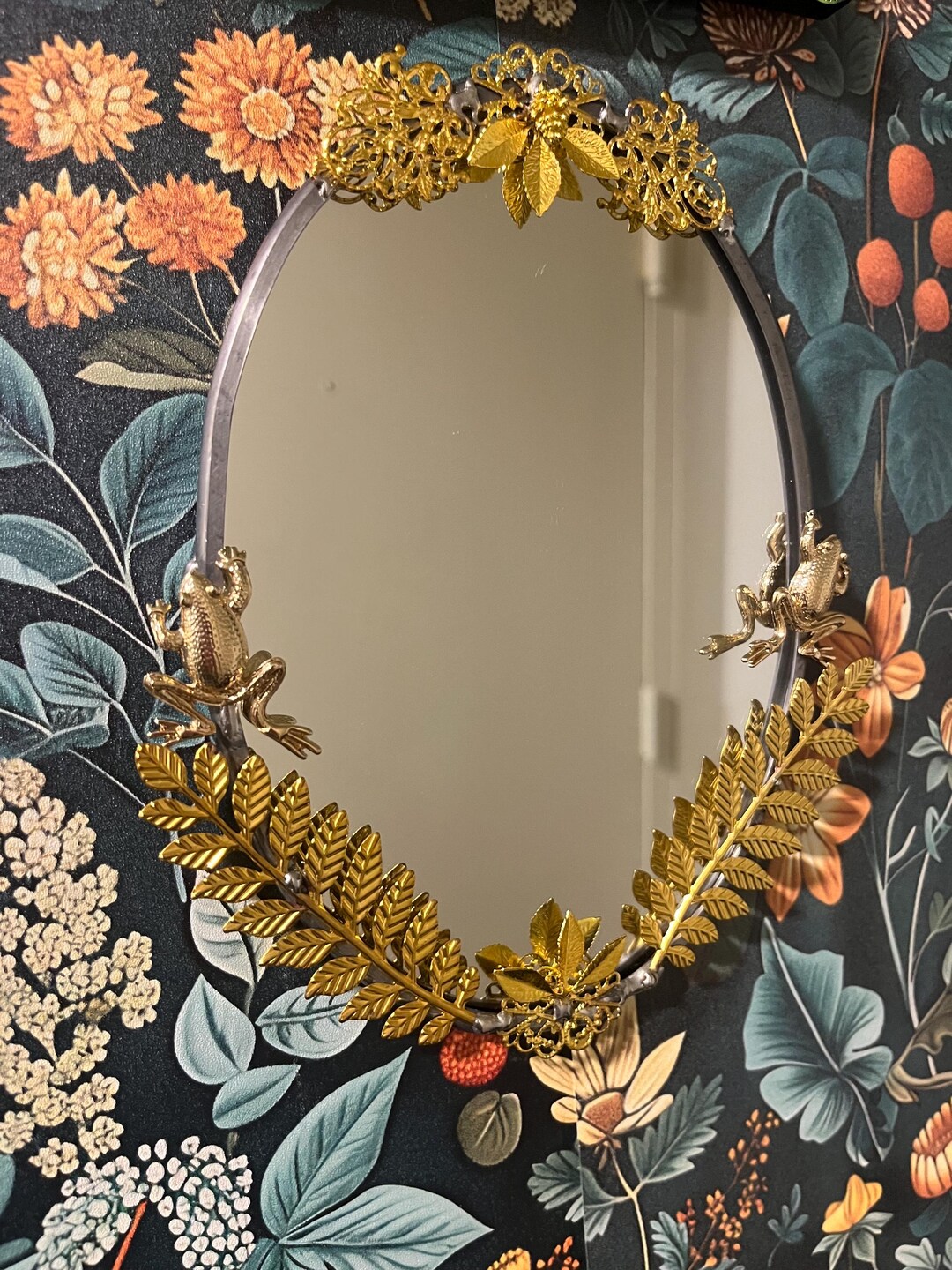 Ornate Frog Fantasy Mirror Baroque Statement Glass Decor - Etsy