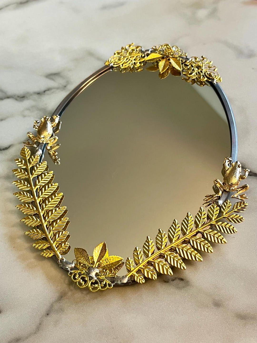 Ornate Frog Fantasy Mirror Baroque Statement Glass Decor - Etsy
