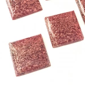 Vintage Rose Gold Sparkling Goldstone Glass Square Stones 16mm - Etsy