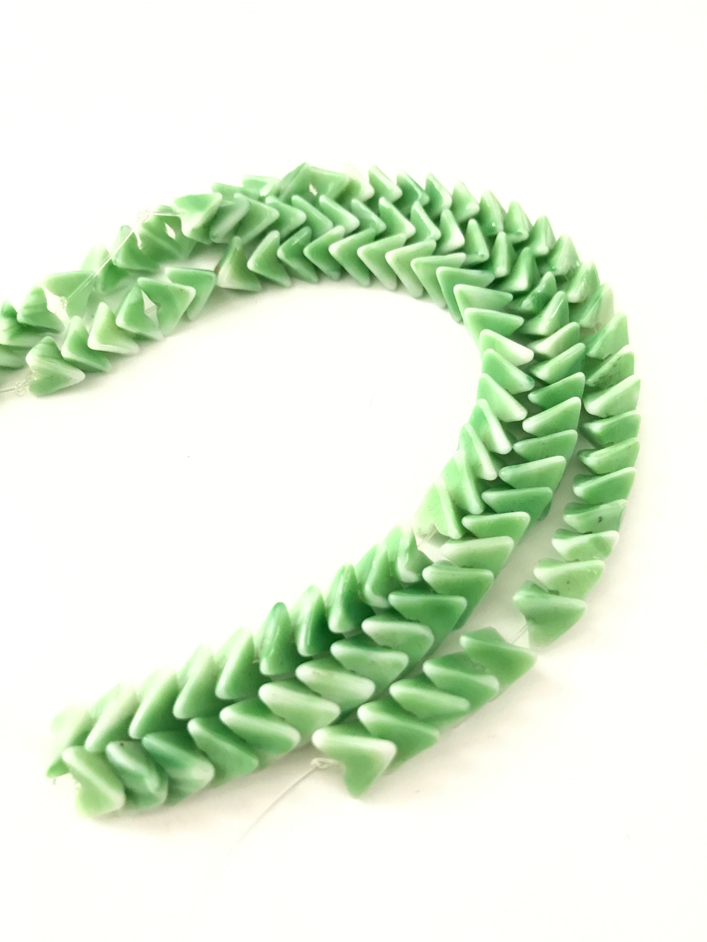 Vintage Interlocking Stacking Geometric Origami Glass Beads // Puzzle ...