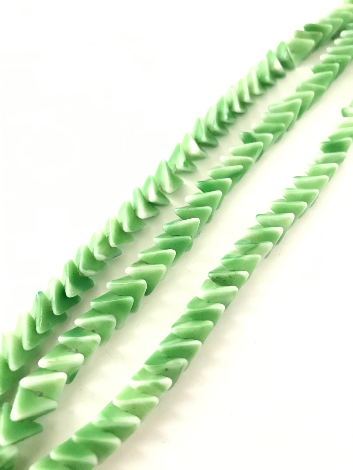 Vintage Interlocking Stacking Geometric Origami Glass Beads // Puzzle ...