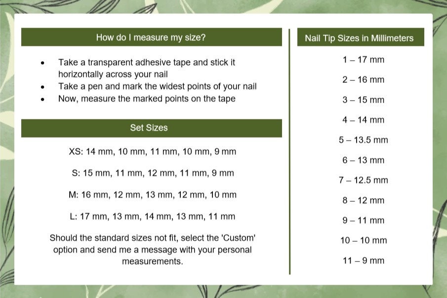 Press on Nails Fox, Fall, Autumn, Forest, Botanical, Leaves, Fairycore ...