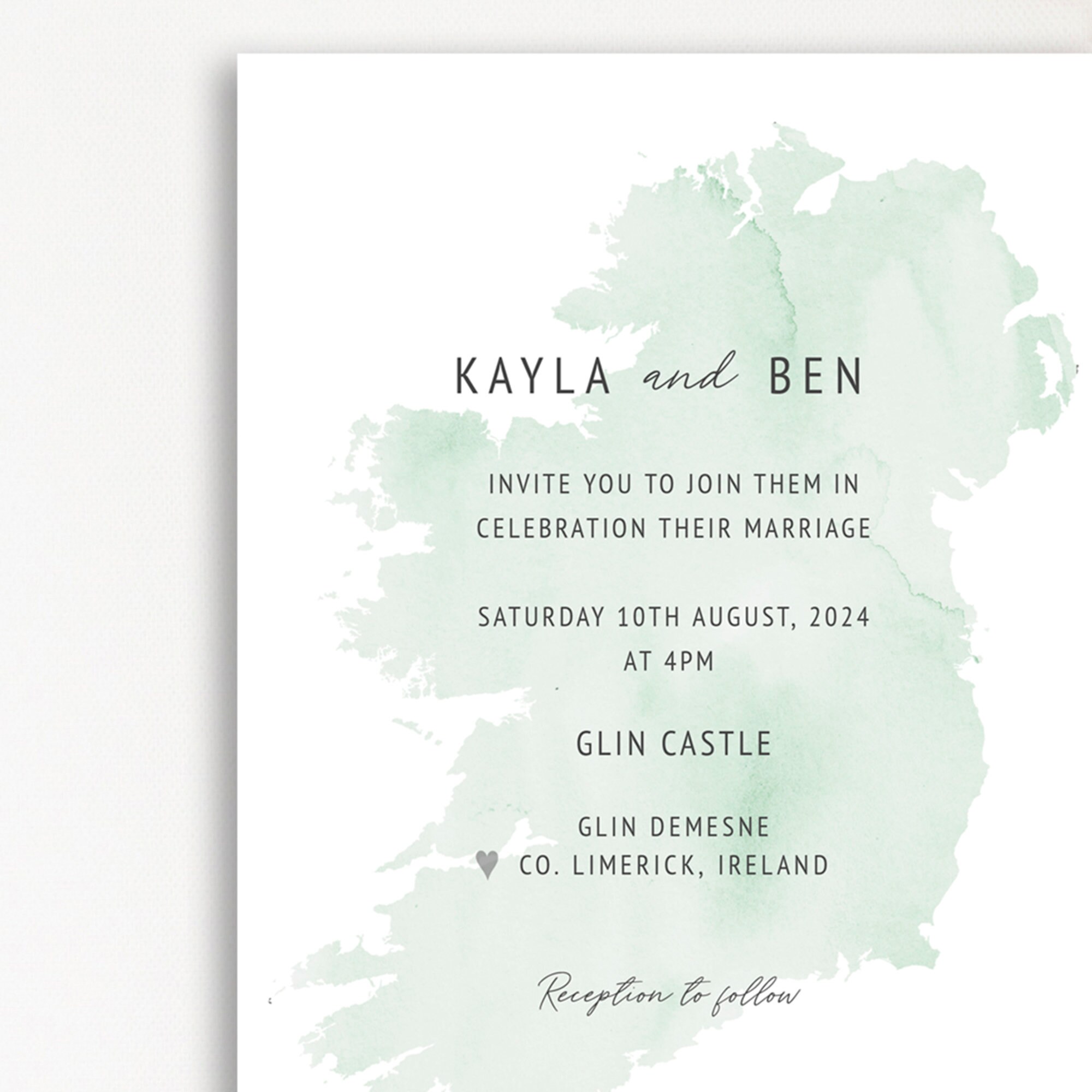 IRISH Wedding Invitation Template Instant Download Ireland Wedding ...