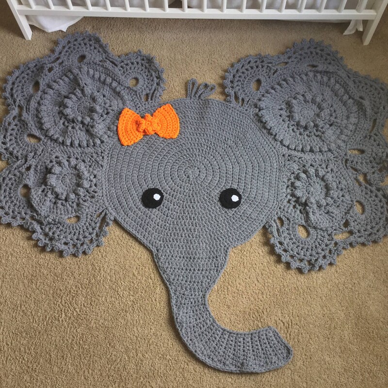 Elephant Rug - Etsy